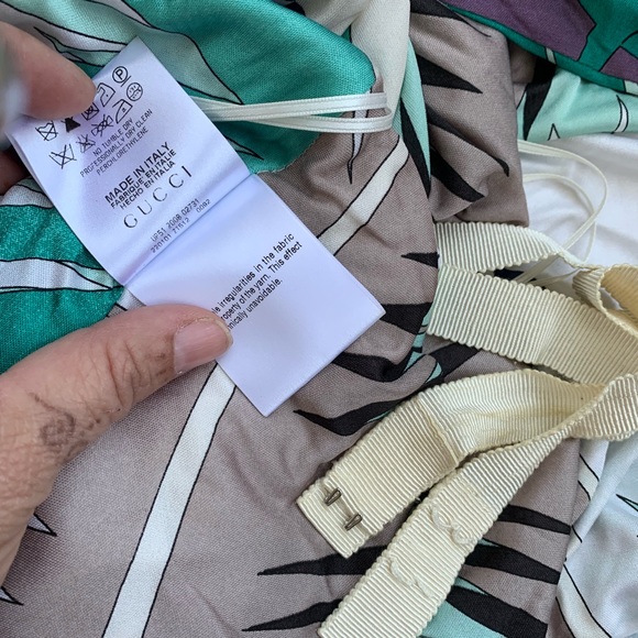 Gucci | Dresses | Gucci Deep V Silk Cocoon Mini Dress | Poshmark